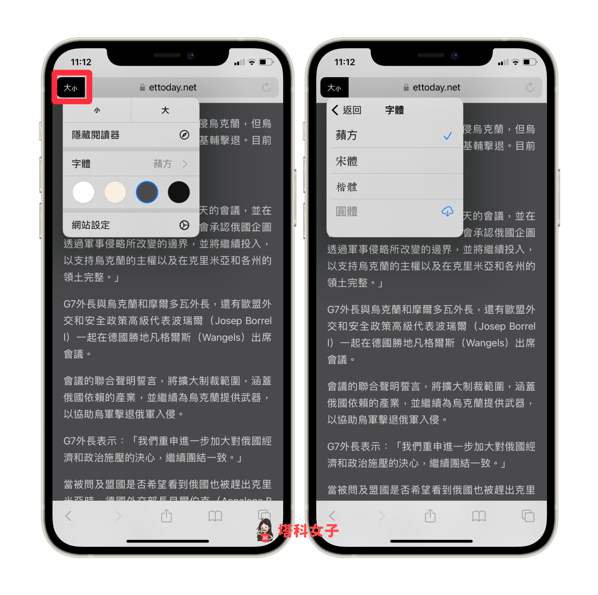 iPhone 閱讀模式怎麼用？開啟後可自動啟用 Safari 廣告阻擋 - 塔科女子